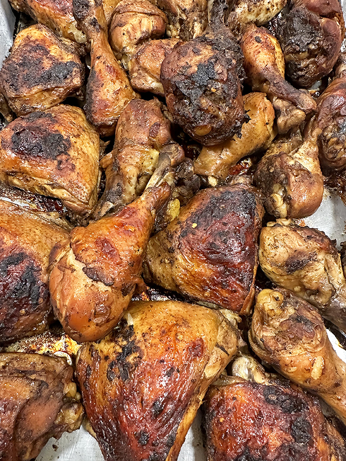 These jerk wings aren't being rude—they're just assertively flavorful. Crispy, spicy, and unapologetically delicious enough to make napkins necessary.