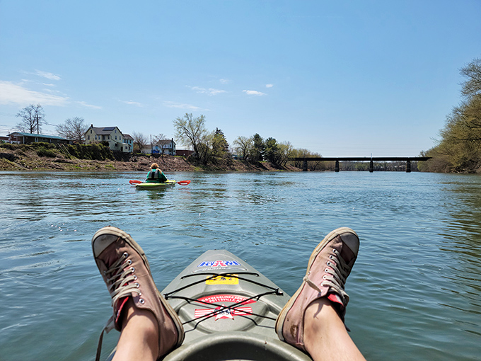 Launching into river bliss without the boat traffic jam – it's like having your own private marina.