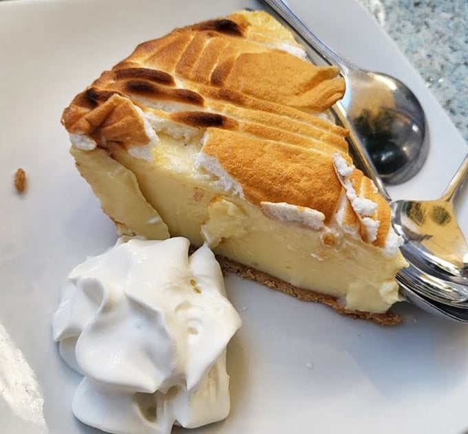 Key lime pie with meringue peaks that look like Florida clouds – sweet endings don't get more picture-perfect.