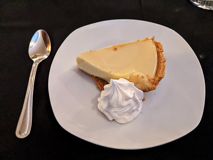 Key lime pie that strikes that perfect balance between sweet and tart—like Florida sunshine with just enough attitude to keep things interesting.