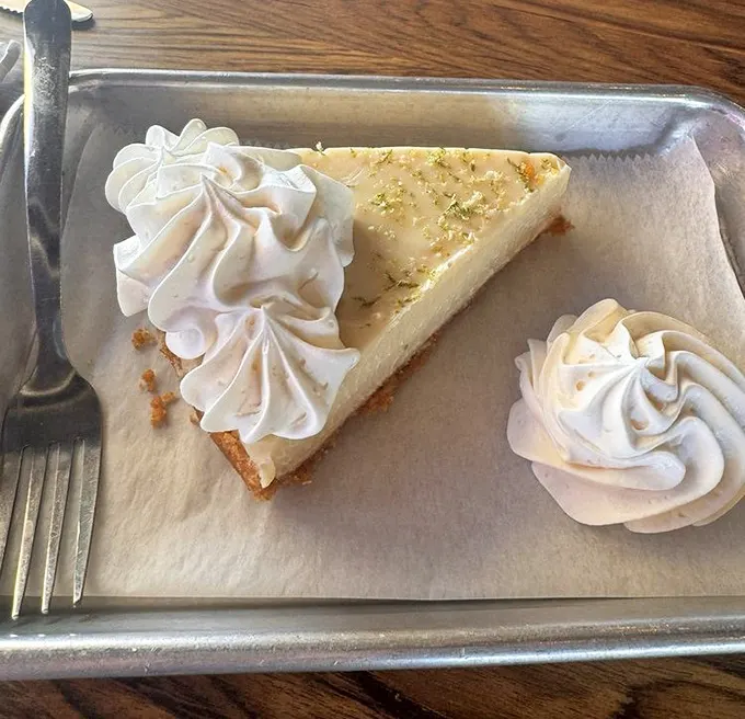 Key lime pie that strikes the perfect balance between sweet and tart – Florida's unofficial state dessert done so right it deserves citizenship.