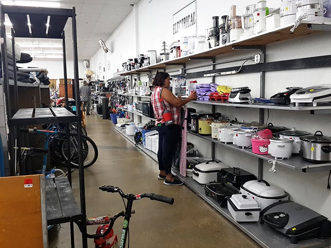 Kitchen appliance heaven awaits the curious shopper – where yesterday's rice cookers and today's air fryers live in perfect harmony.