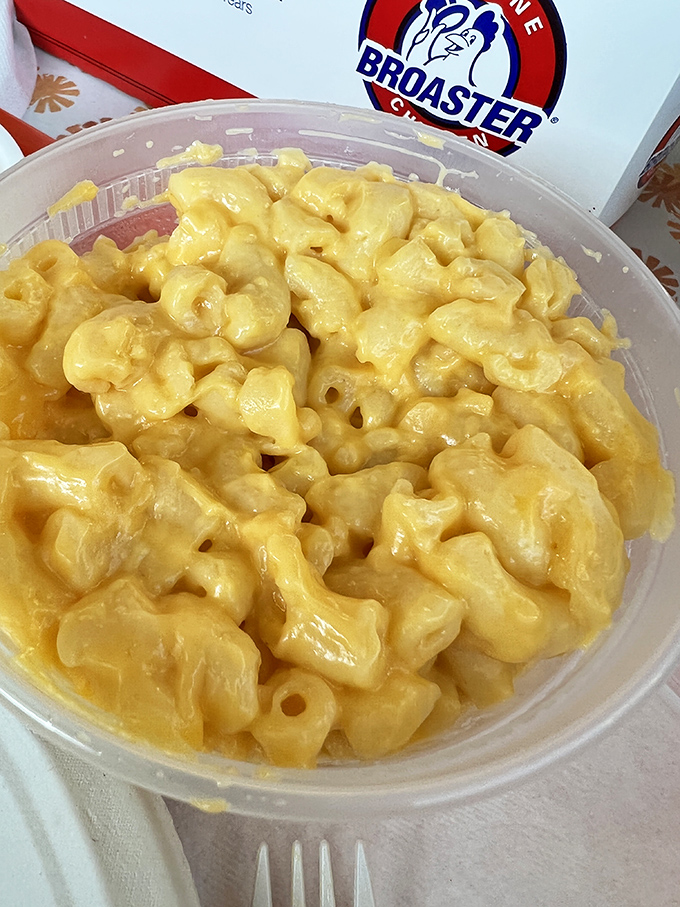 Mac and cheese that doesn't come from a blue box? Revolutionary! This creamy, sunshine-yellow comfort could make even the sourest day sweeter.