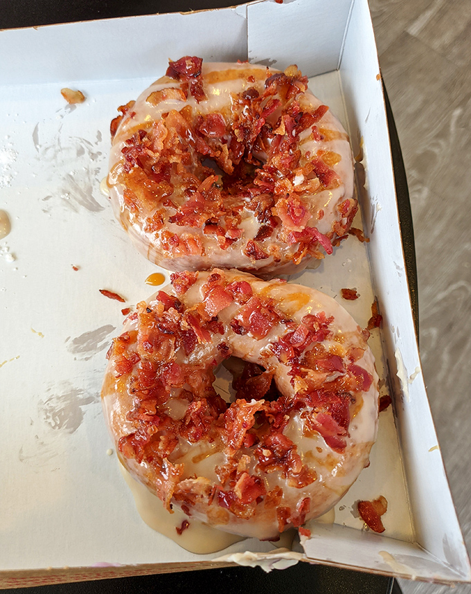 When bacon met maple glaze, angels wept tears of pure joy and cholesterol concerns vanished.
