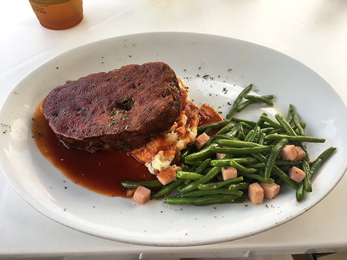 Meatloaf that's dressed for success. This isn't your grandmother's recipe—unless your grandmother was secretly a gourmet chef with a flair for presentation.