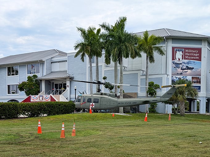 The Military Heritage Museum doesn't just display history—it parks it right on the front lawn. That helicopter has stories that would make your Netflix queue jealous.