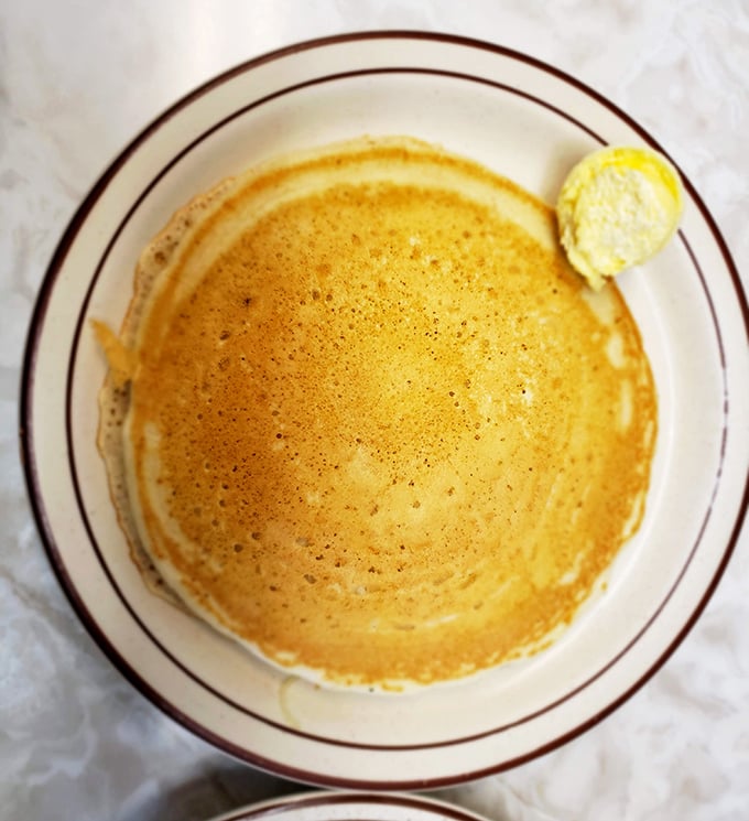 Pancakes so fluffy, they practically float off the plate – like edible clouds with a butter and syrup forecast.