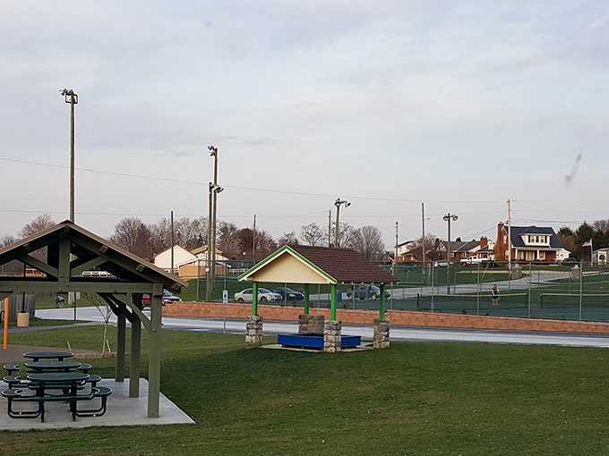 Even Paradise needs its community gathering spots – this park balances modern recreation with the timeless need for connection.