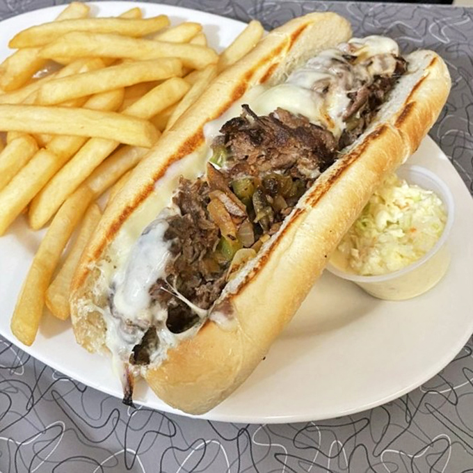 This Philly cheesesteak doesn't need Philadelphia's approval—it stands on its own meaty, melty merits. The perfect handheld vacation.