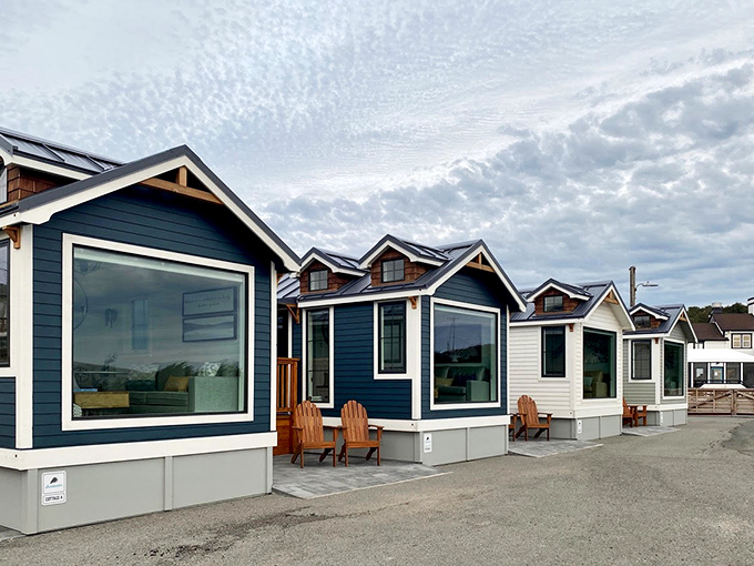 These modern coastal cottages at Dillon Beach Resort are what vacation dreams are made of—minimalist luxury with maximum ocean proximity.