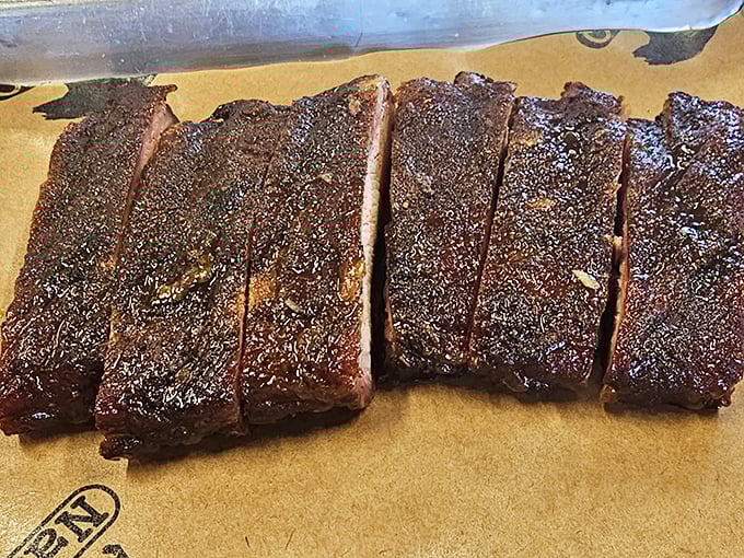 These ribs have the kind of bark that doesn't bite—unless you count biting into flavor so intense it might make you tear up a little.