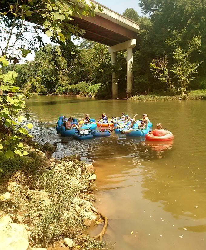 Not all adventures here are underground! The nearby Red River offers a sun-soaked counterpoint to the cave's chilly mysteries.