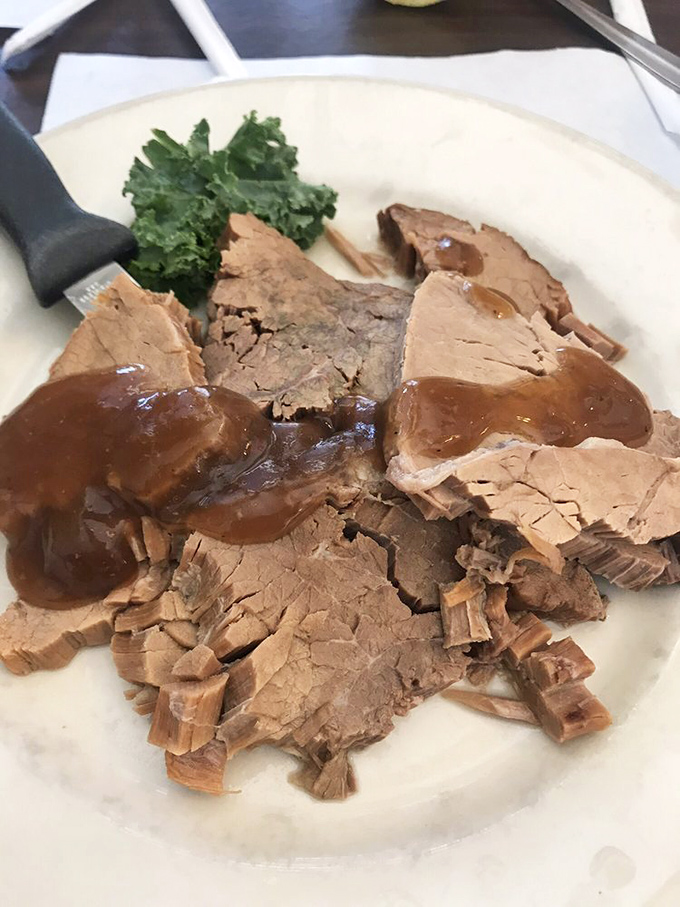 Roast beef that doesn't need fancy tricks to impress – just honest cooking that lets quality meat speak for itself, with gravy that deserves its own fan club.