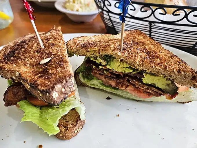 These sandwiches aren’t just stacked—they’re built with the architectural precision of Frank Lloyd Wright, with avocado as the perfect foundation.