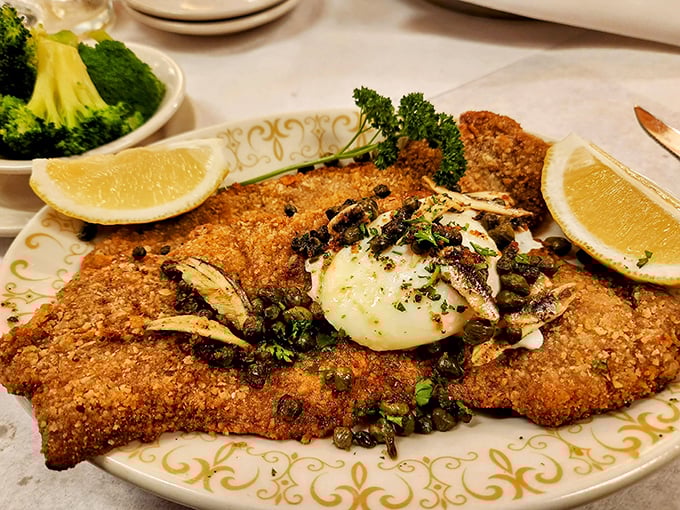 Schnitzel so perfectly golden, it could win an Oscar for Best Supporting Dish in a German Restaurant.