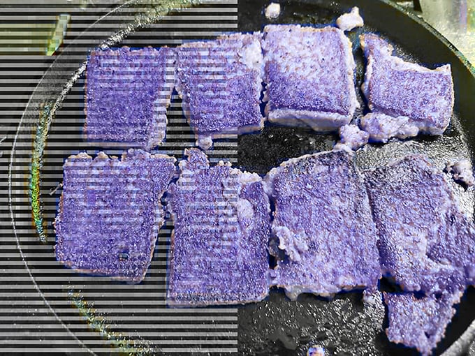 The purple-hued scrapple sizzling on the grill – a Pennsylvania Dutch delicacy that divides opinion but unites breakfast enthusiasts across the state.