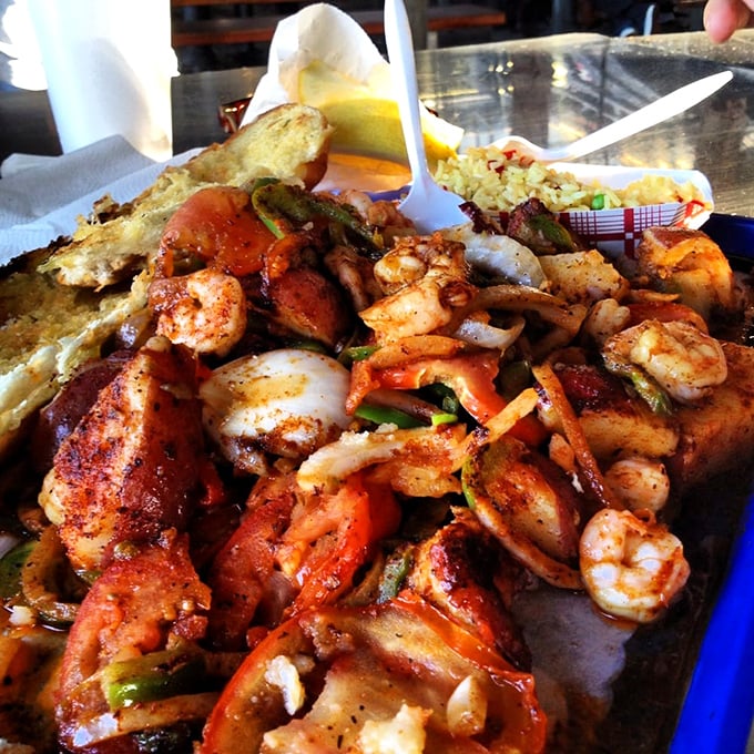 This isn't just a pile of shrimp—it's a masterclass in seafood perfection that makes your taste buds stand at attention.