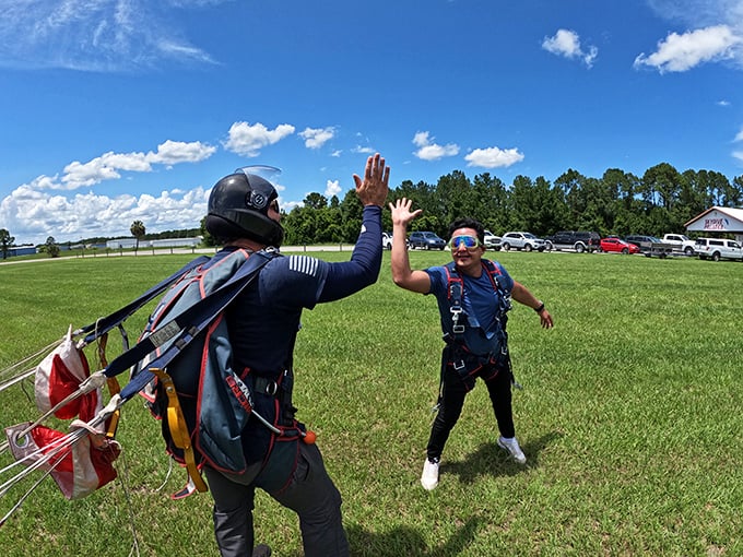 Who says retirement means slowing down? Palatka's skydiving adventures prove your golden years can include falling from golden skies.