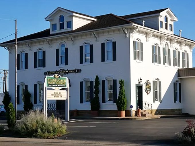 The Stage Coach Inn whispers tales of weary 19th-century travelers who found respite here, long before GPS could pronounce "Hocking Hills."