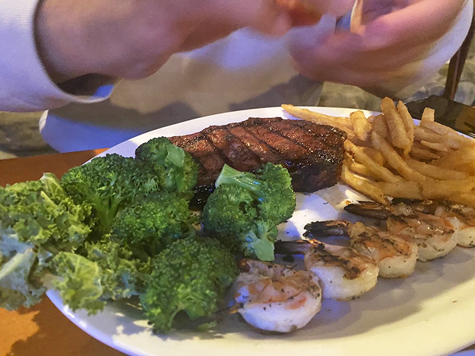 The surf meets turf in perfect harmony. When steak and shrimp share a plate, it's not a meal—it's a celebration.