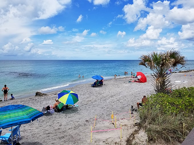 The perfect beach day doesn't exi— Oh wait, here it is. Crystal waters meet powdery sand under an impossibly blue sky.