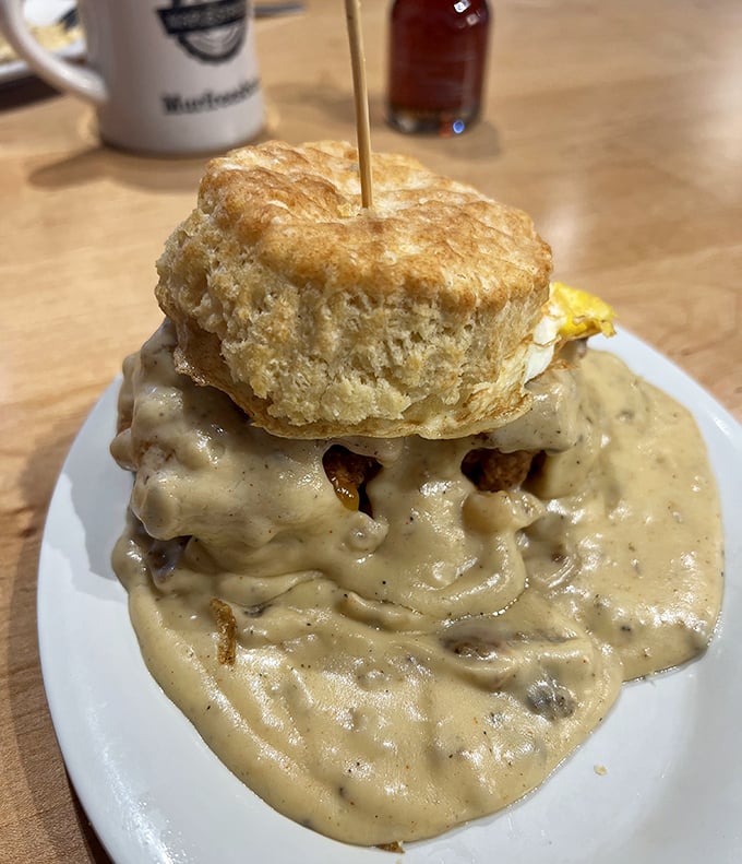 The Cowboy rides again with this hearty masterpiece that'll fuel your wildest breakfast adventures.