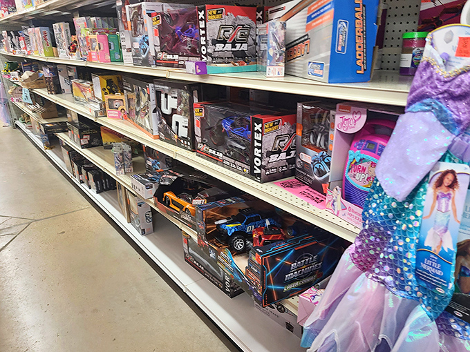 Toy aisles that make grandparents heroes without requiring a second mortgage – childhood joy at grown-up prices.