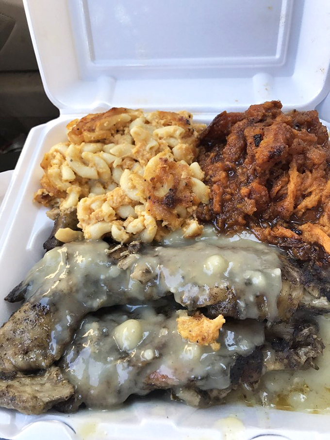 These smothered pork chops with mac and cheese aren't just a meal—they're an edible hug. Grandma would approve of this soulful trio.