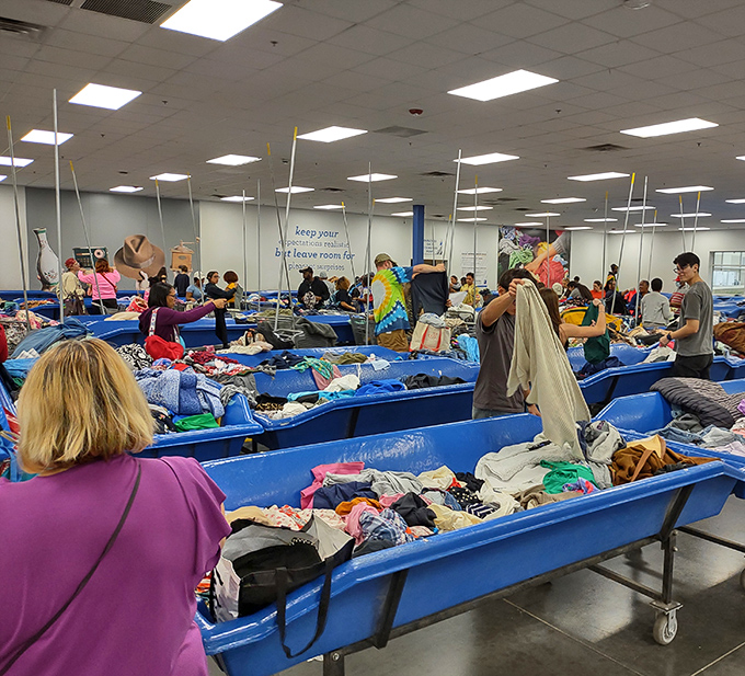 The true magic of thrifting is the community it creates. Strangers become temporary allies in the quest for hidden gems. 