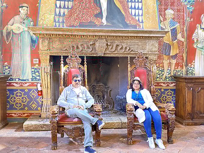 Royal treatment awaits in the great hall, where visitors can pretend they're medieval nobility while sipping world-class California wines.