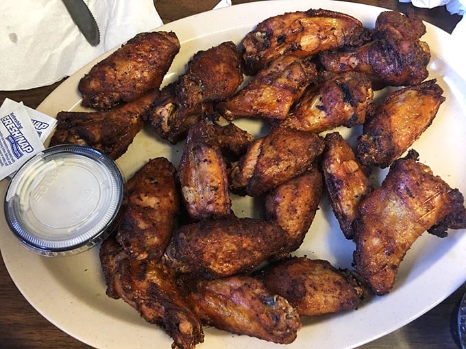 These wings aren't trying to be trendy with exotic glazes—they're just perfectly smoked, beautifully seasoned, and unapologetically delicious. Sometimes tradition trumps innovation.