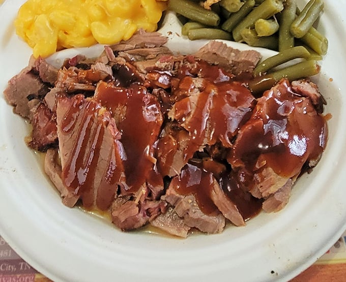 Brisket so tender, it practically writes thank-you notes to your taste buds.