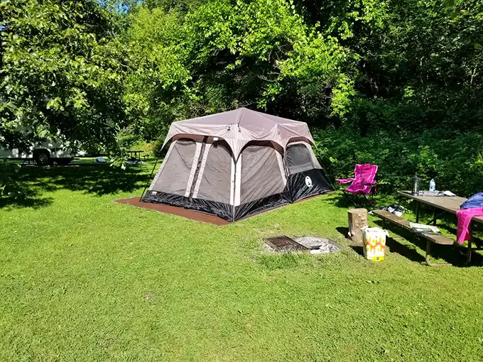 Camping here isn't just sleeping outdoors—it's renting temporary real estate with million-dollar Mississippi River views that Manhattan penthouse owners would envy.