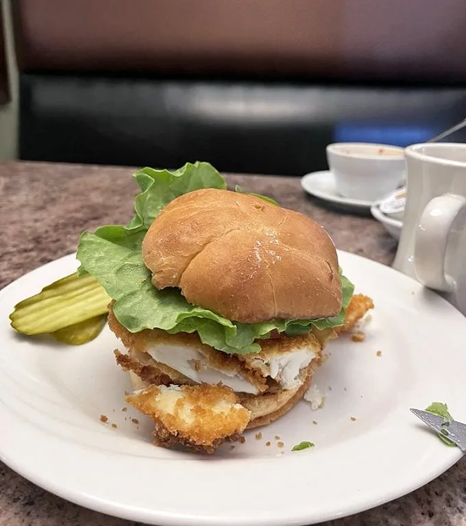 The legendary chicken sandwich in all its glory. Crispy, juicy, and perfectly proportioned—this is what food dreams are made of.