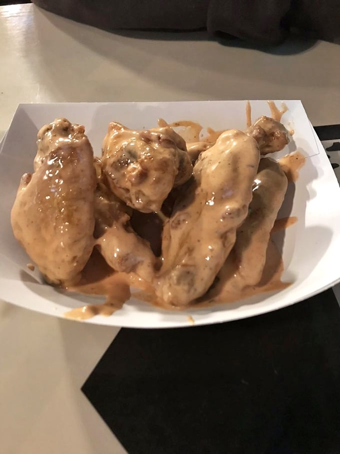 These wings aren't just sauced—they're lovingly enrobed in creamy goodness that makes you question every other wing you've ever encountered.