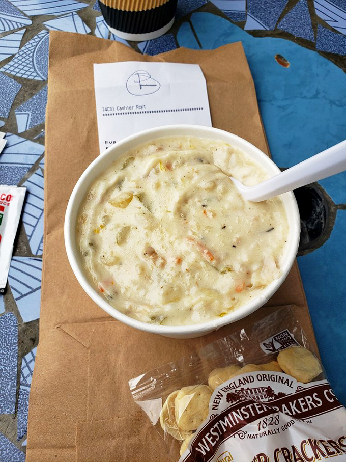 Creamy chowder perfection that would make any New England purist weep tears of pure joy.