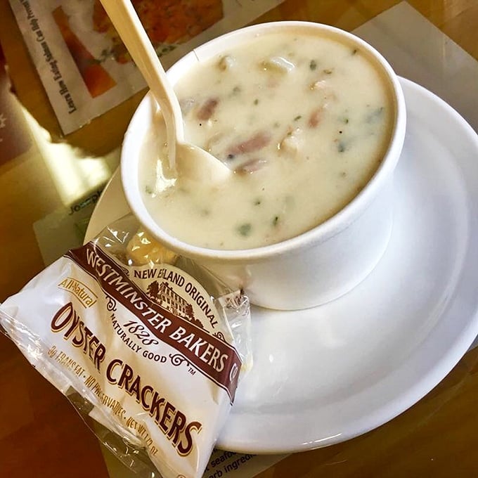 A proper New England-style chowder that's thick enough to stand your spoon in – comfort in a bowl that makes rainy Oregon days something to look forward to.