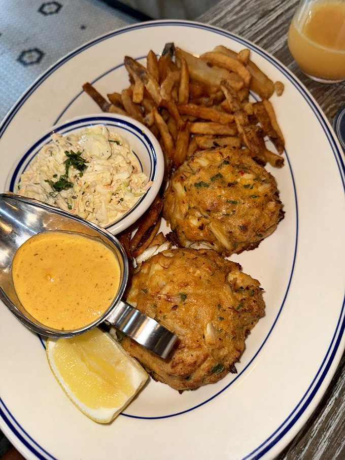 The holy grail of Maryland cuisine! These golden-brown crab cakes are what seafood dreams are made of—mostly crab, minimal filler, maximum happiness.