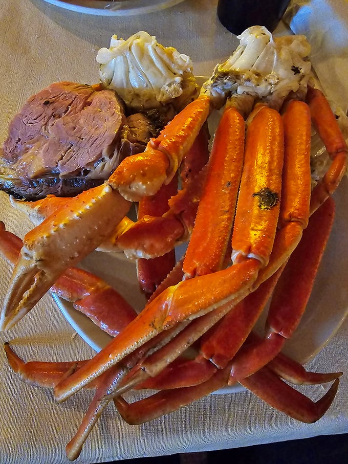 When the buffet includes crab legs, you know someone's taking this comfort food thing seriously.