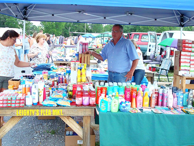 Fresh produce meets flea market charm – because even bargain hunters need their vitamins.