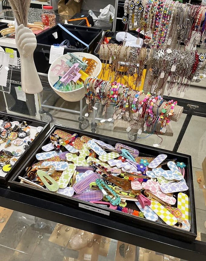Hair accessories sparkle with more promise than a disco ball at Studio 54.