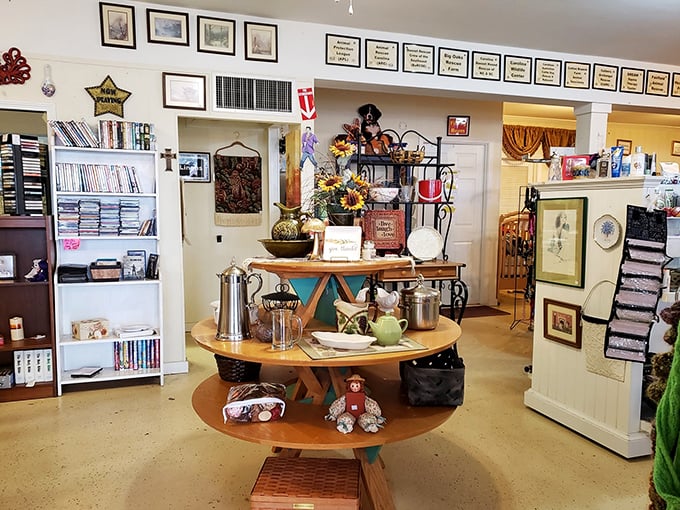 Every display tells a story of homes past and futures possible. That wooden table has probably hosted more family gatherings than your holiday calendar.