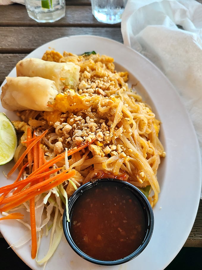 Their Pad Thai proves that Harbor Docks doesn't just excel at seafood – they've mastered the art of global comfort food with local flair.