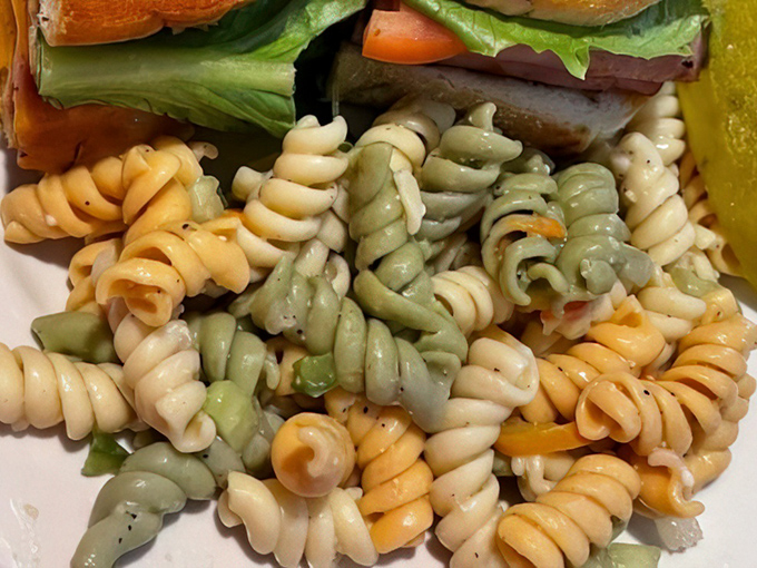 This colorful pasta salad brings more joy than a rainbow after Cleveland's longest winter day.