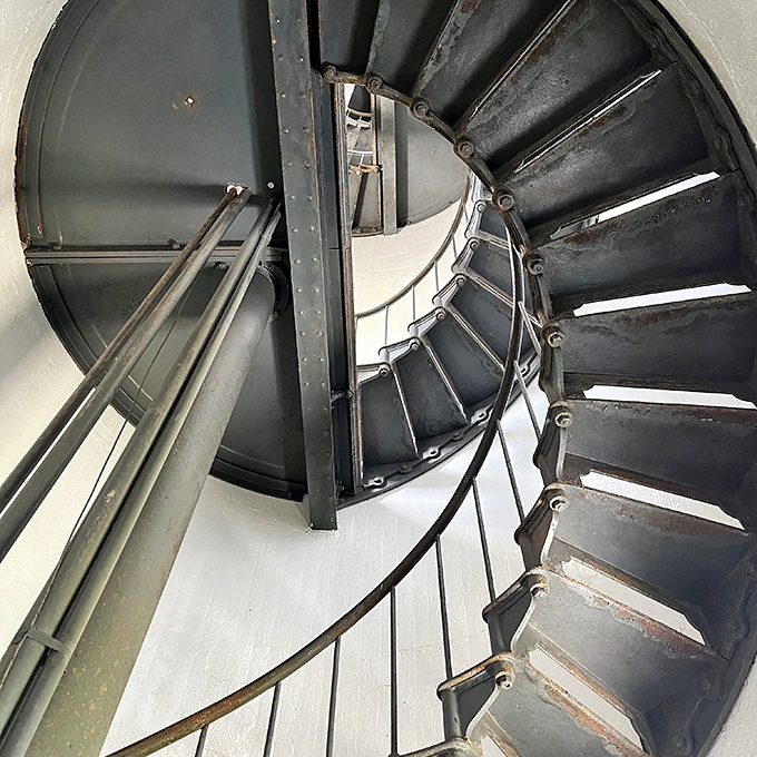 These spiral stairs have witnessed countless climbs – from lighthouse keepers hauling oil to today's visitors hauling their smartphones for that perfect panoramic shot.
