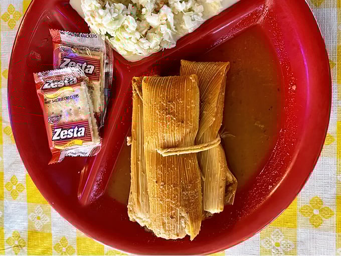 Mississippi Delta tamales wrapped in their traditional corn husks—a Southern delicacy that proves great food crosses all cultural boundaries.