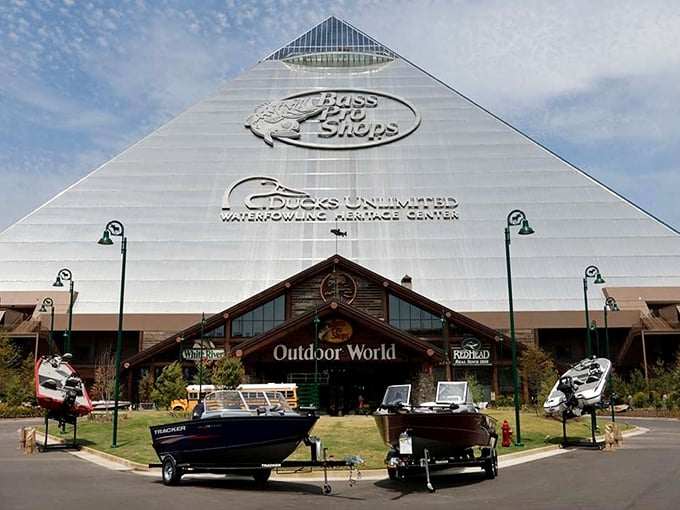 Part Egyptian wonder, part outdoor superstore – only in Memphis could shopping feel like an Indiana Jones adventure.