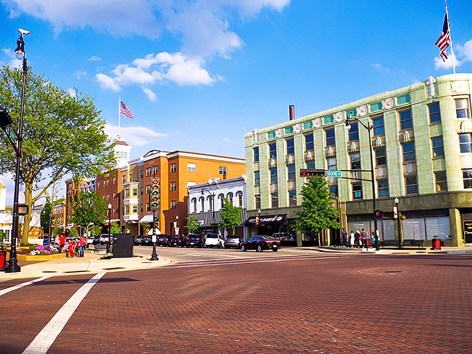 Beloit's downtown view captures the blend of historic architecture and natural beauty that makes this border town special.