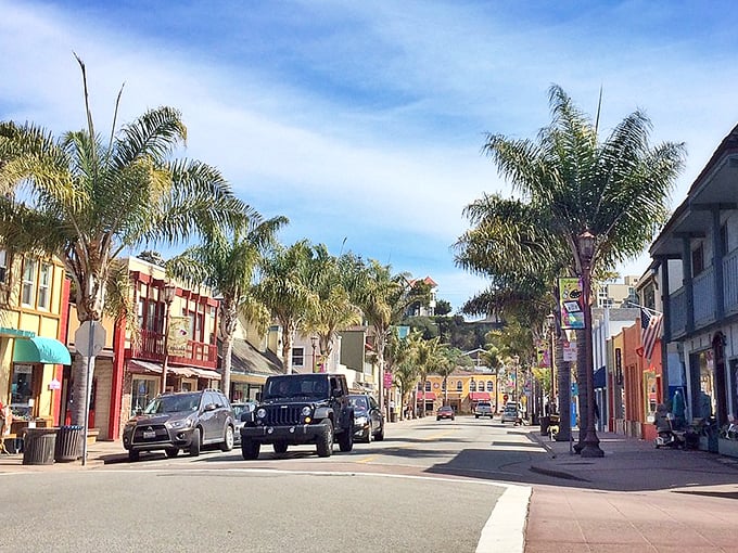 Capitola's candy-colored homes perch along the water like a Mediterranean village that took a wrong turn and landed in California.