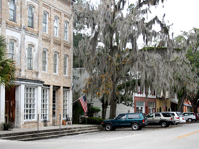 Step back in time on Micanopy's main street, where even the buildings seem to whisper tales from the past.